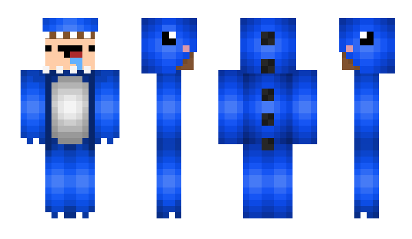 Minecraft 64x64 Skin Layout