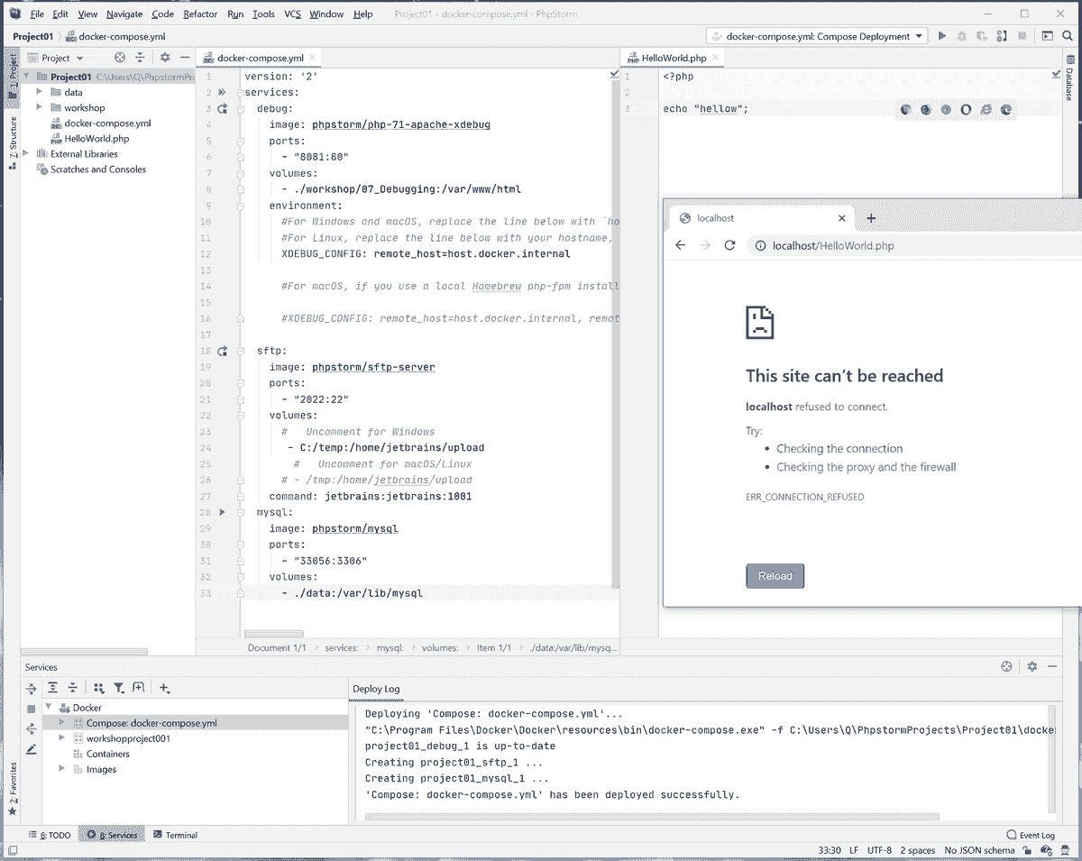 Phpstorm Docker Compose