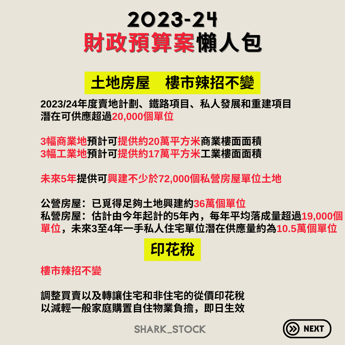 2023 24 財政預算案懶人包 理財 投資