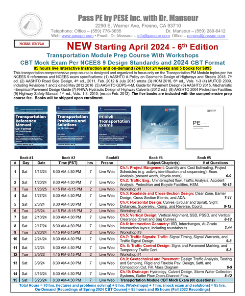 Transportation - PE Civil