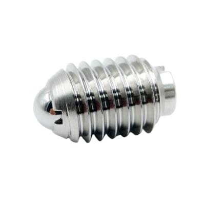 Stainless Steel Slotted Ball Nose Spring Plungers