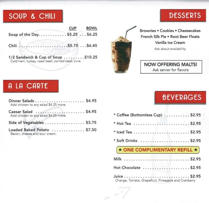 MENU - SUNSHINE DEPOT