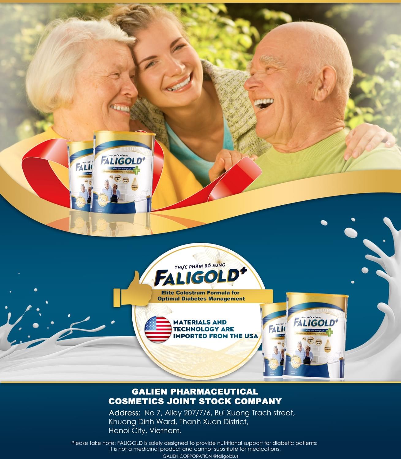 Verification - Faligold Milk for diabetes