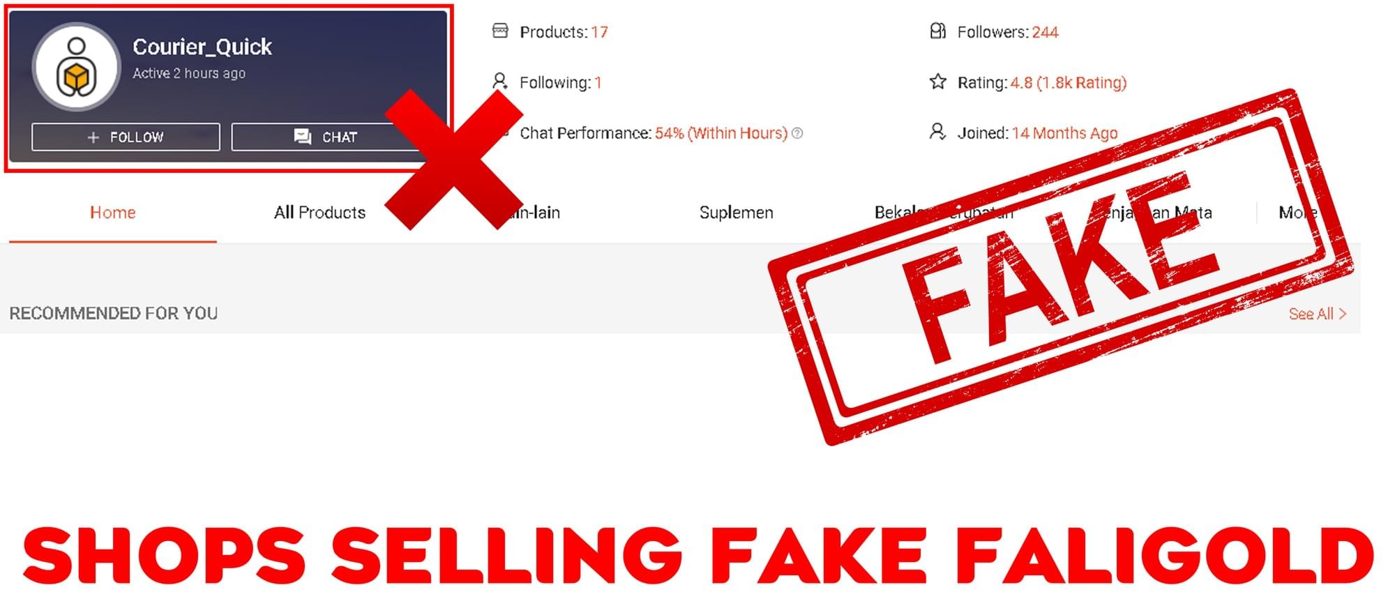 Verification - Faligold Milk for diabetes