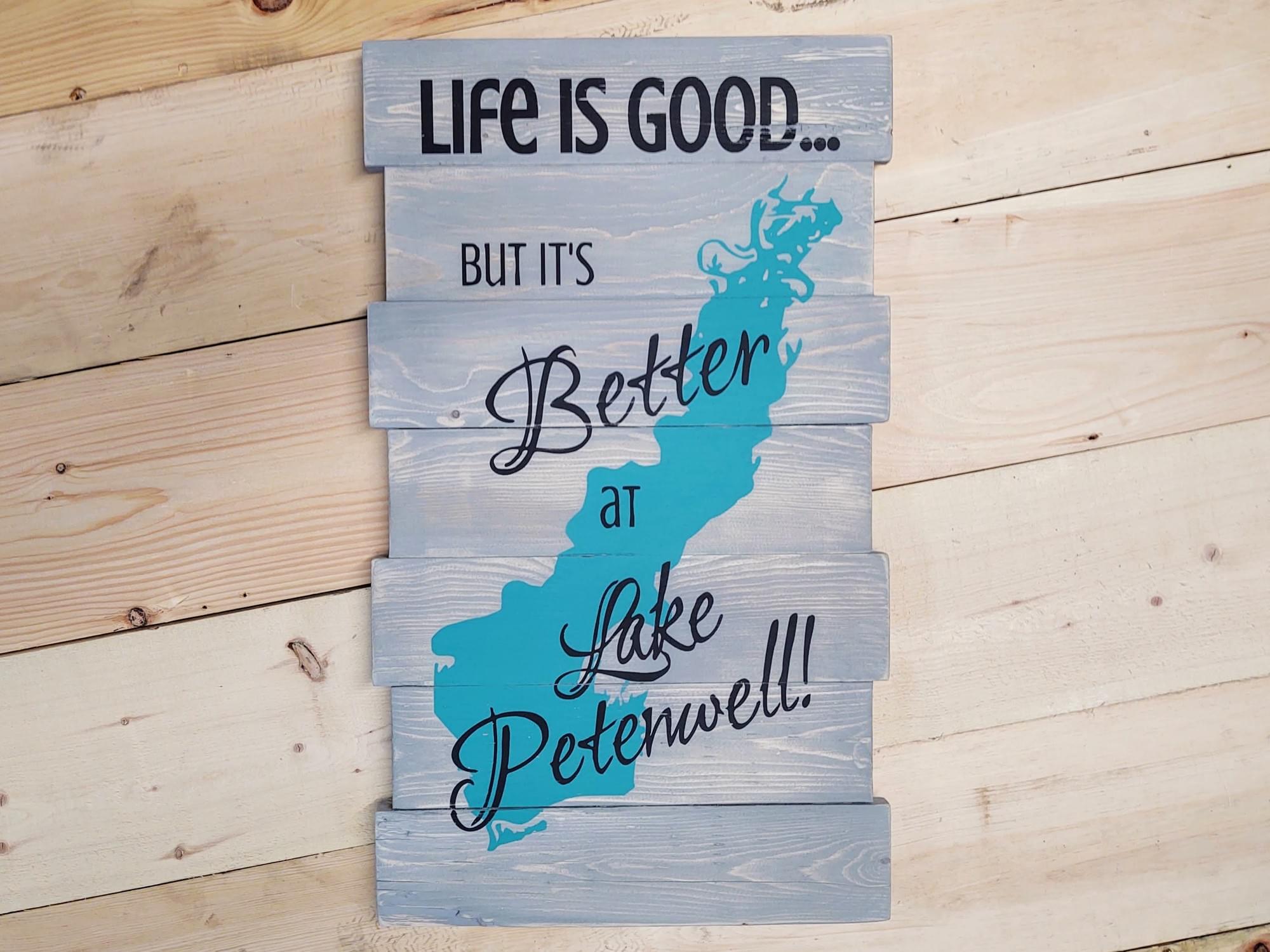 Lake Signs - Beyond Basics Design-Reclaimed Wood Signs and Home Decor