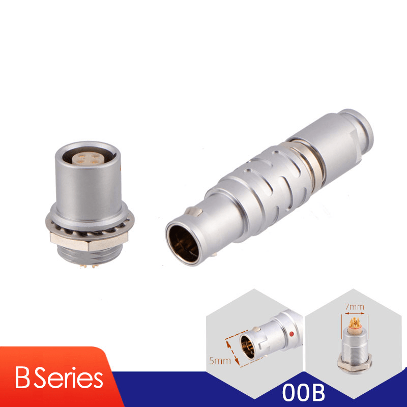 B sery push pull self locking connector