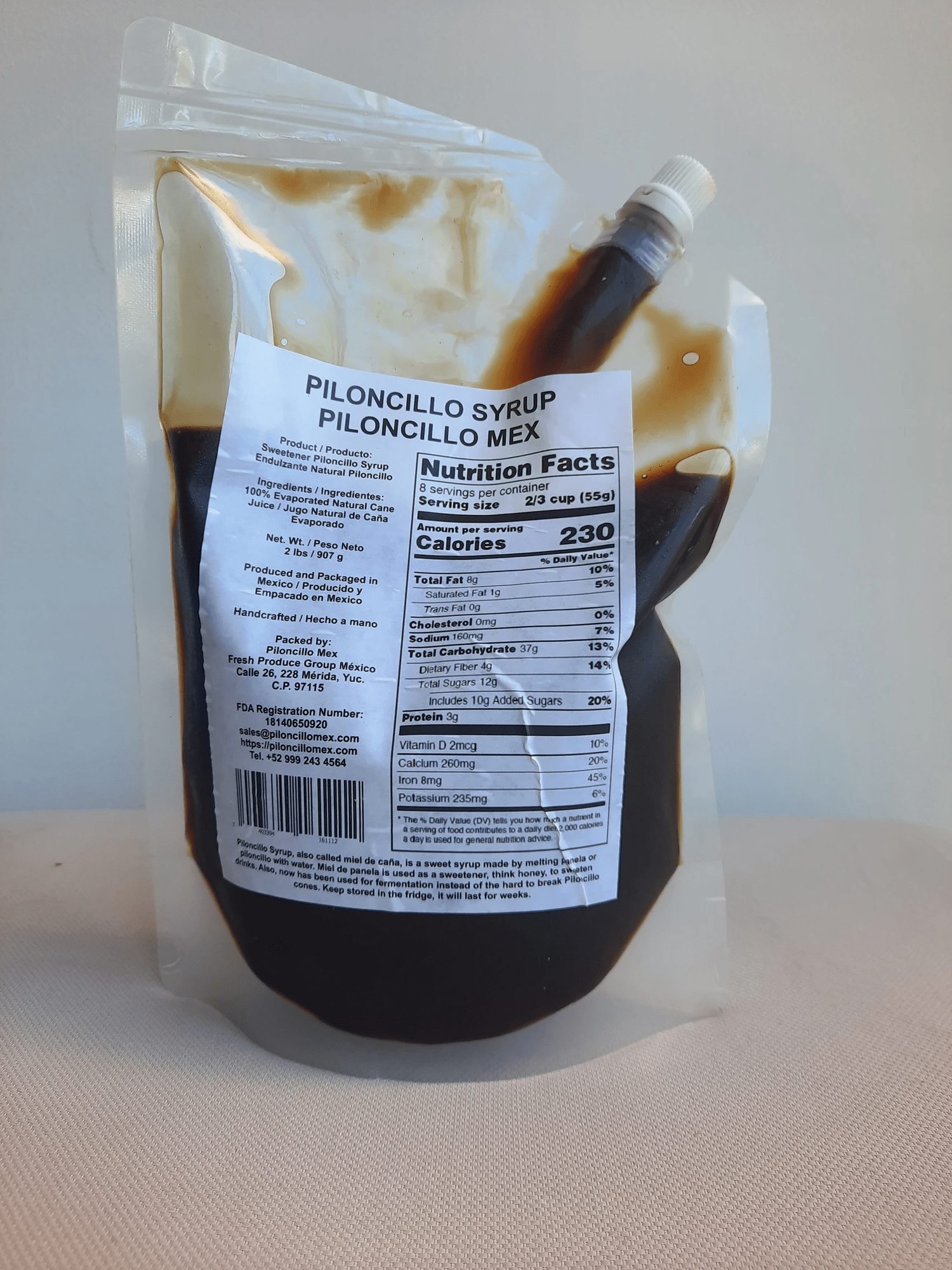piloncillo syrup