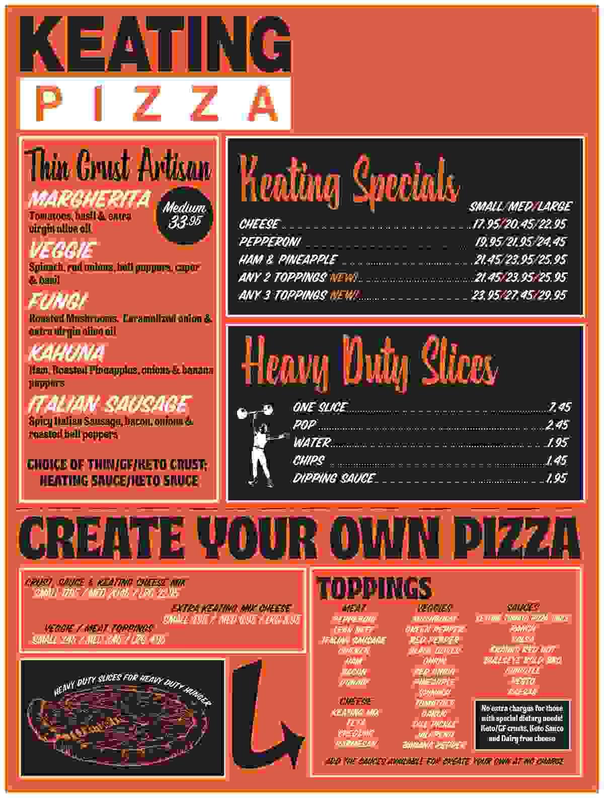 Keatiing Pizza