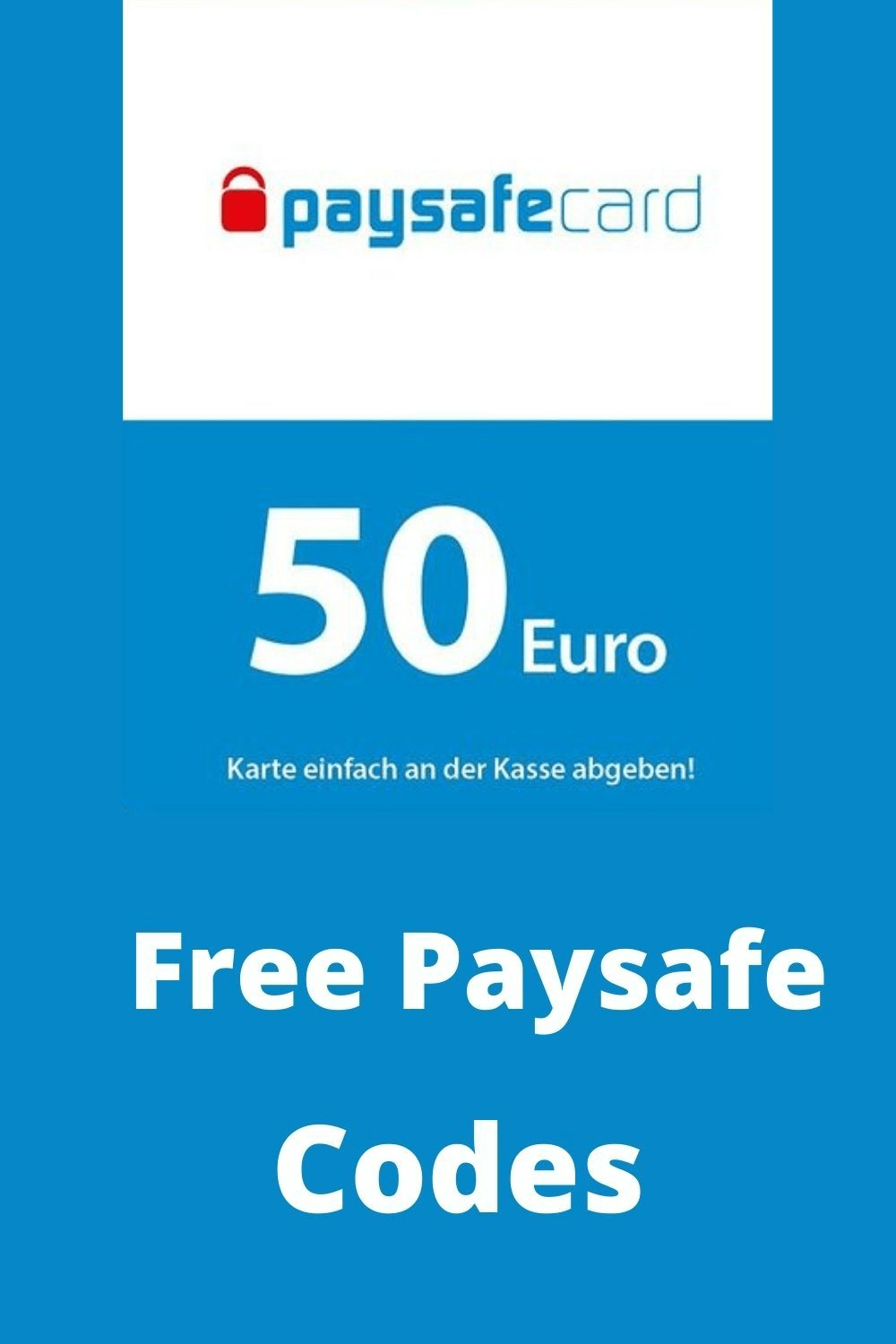 Paysafecard pins free