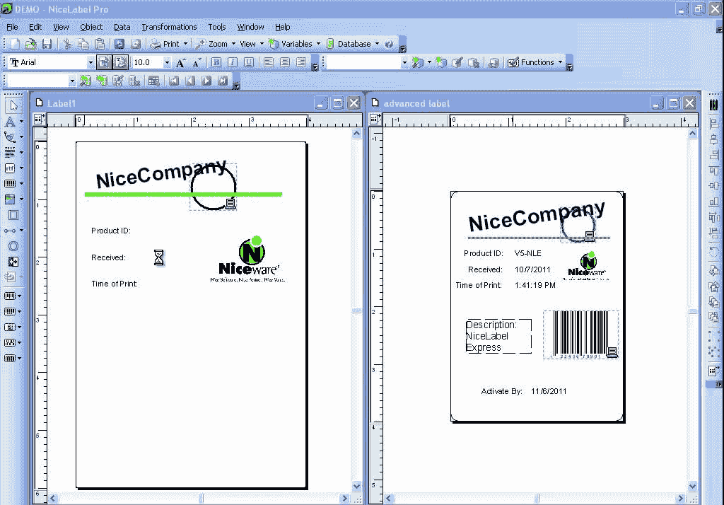 Nicelabel designer pro 2019