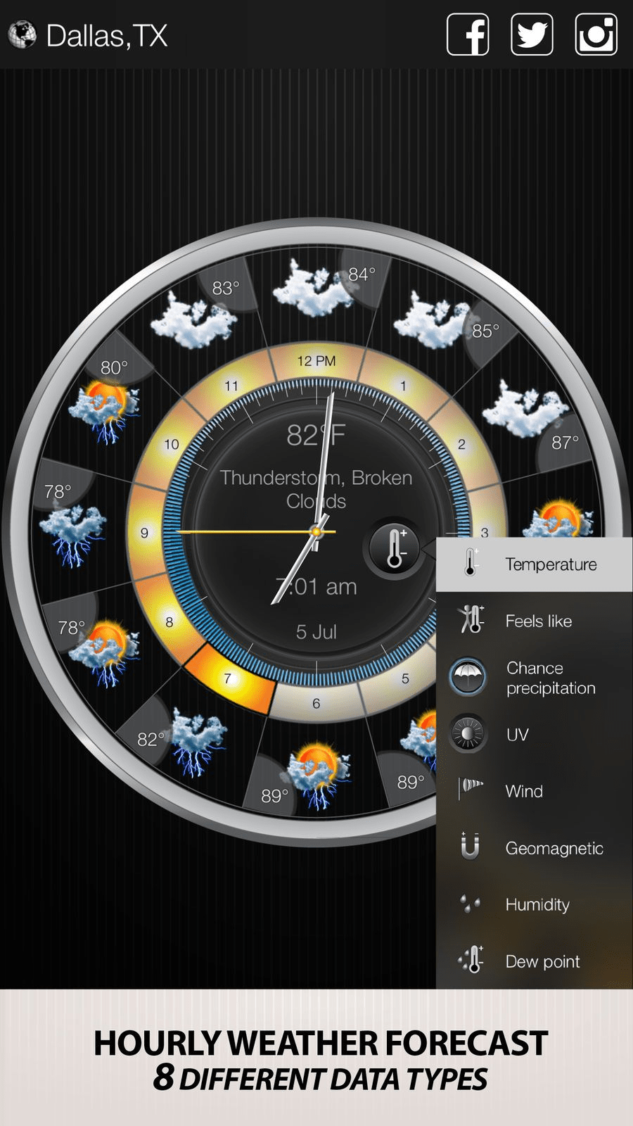 Accuweather Desktop Widget With Clock