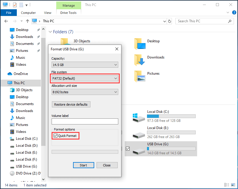 How to format usb to fat32 windows 10 tool