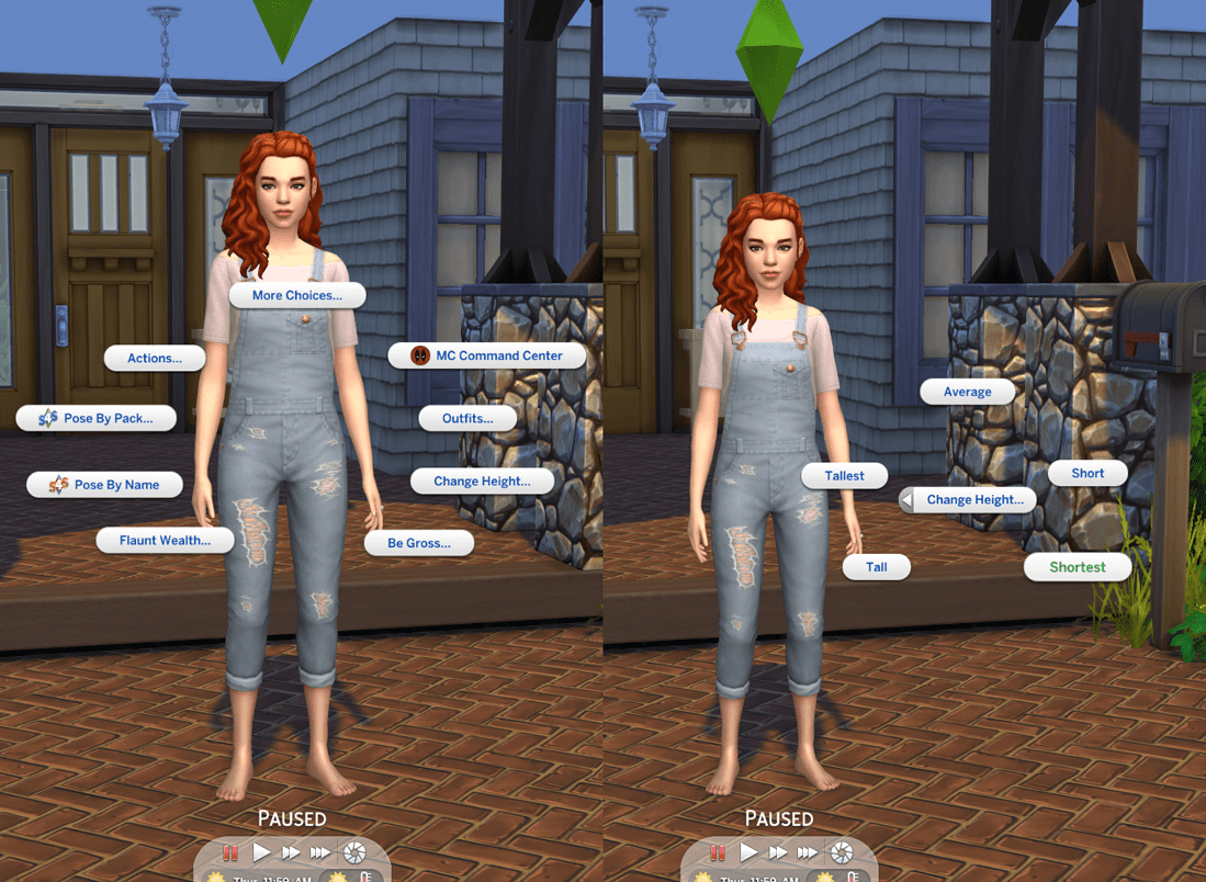 Sims 4 mods height