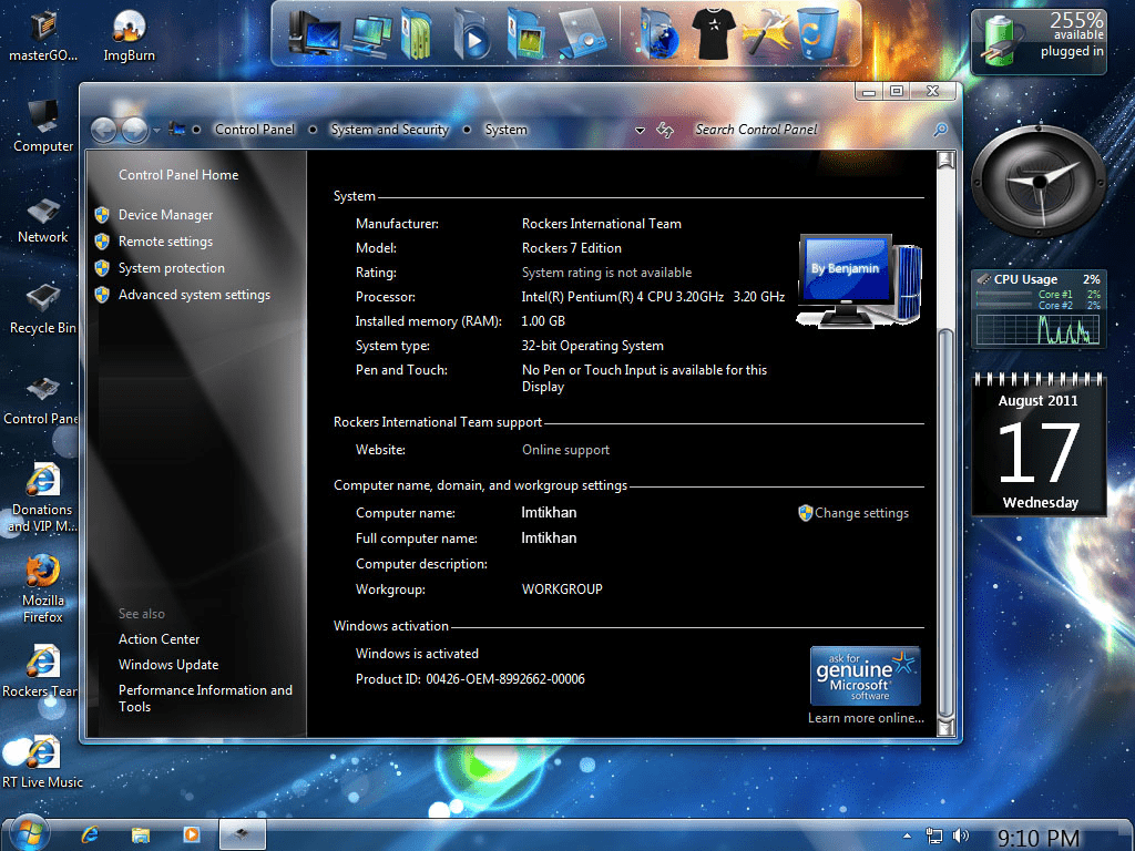 Window 7 eternity iso download