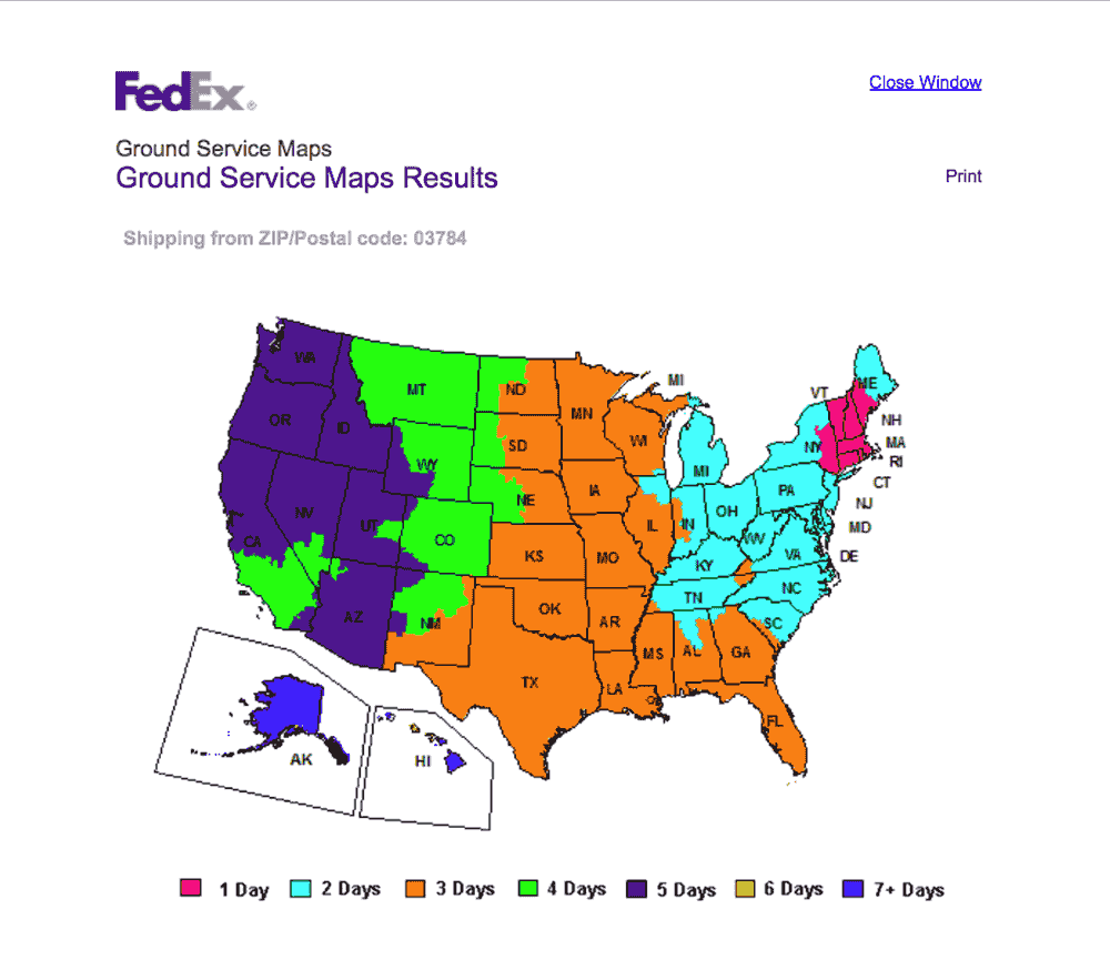 Fedex international zone chart 2018