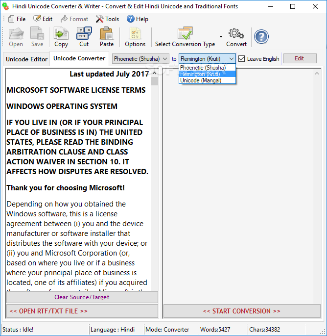 Inpage to unicode converter download