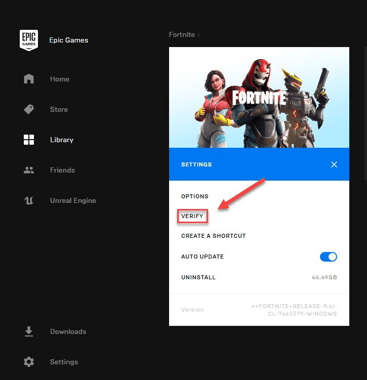 Fortnite error code 91
