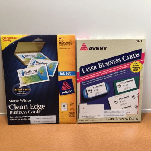 Avery templates 5371 business cards