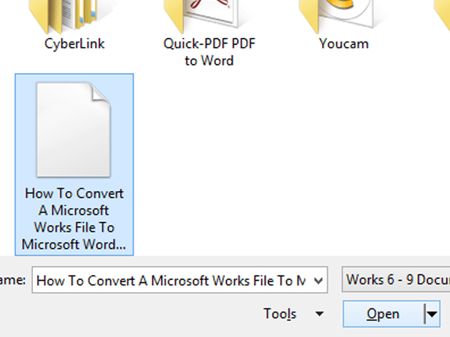 Microsoft works 6 9 file converter windows 7