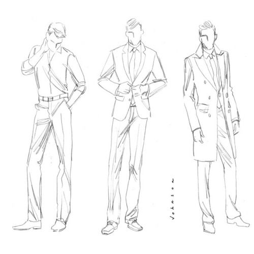 Fashion design template male