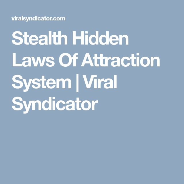 Stealth attraction steps free