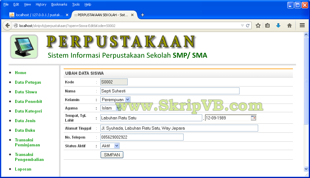 Contoh program vb dengan database mysql