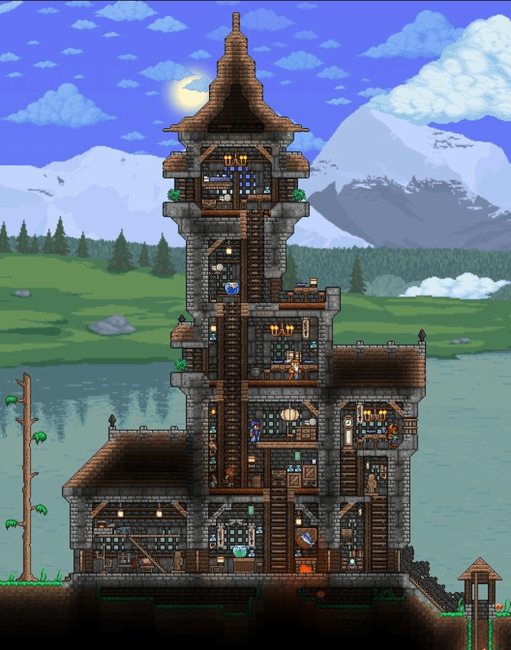 Terraria castle ideas