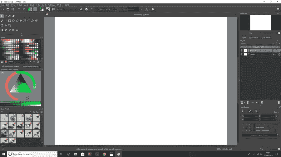 Krita program size