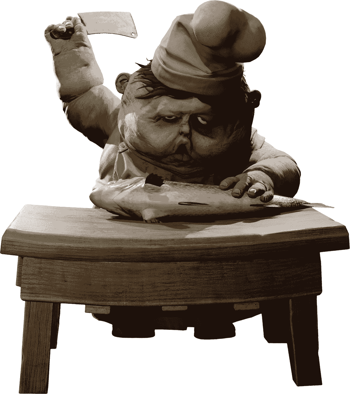 Little nightmares reaction to seeing the chefs