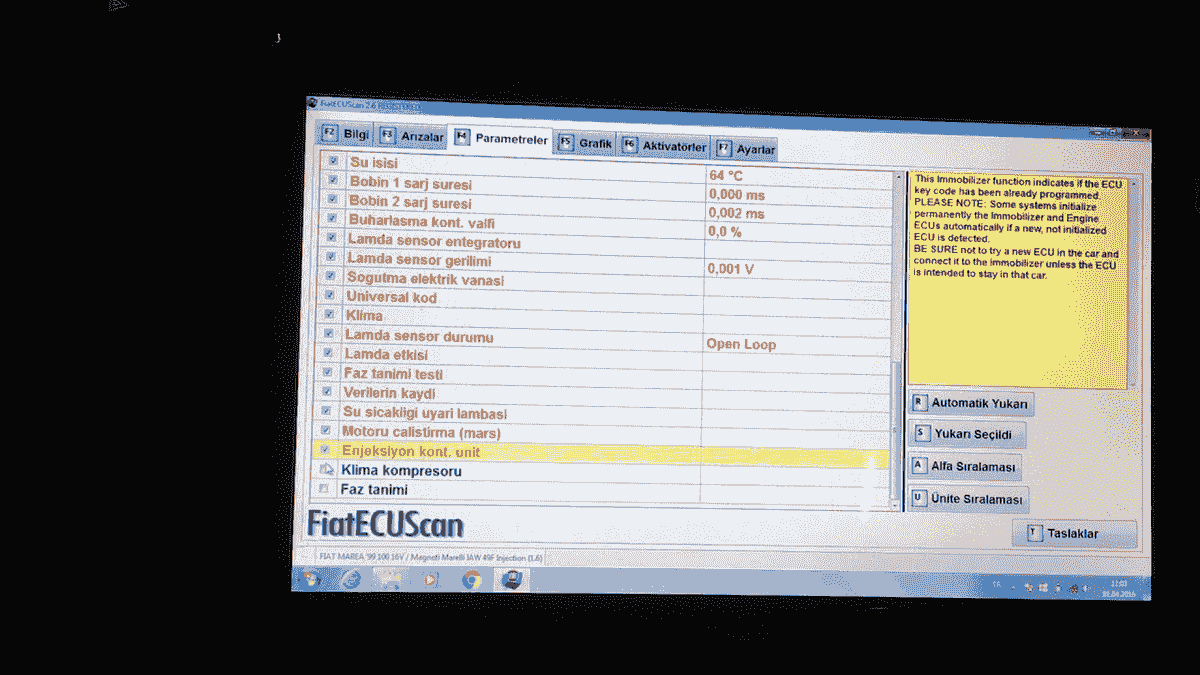 Fiat ecu scan gratuit