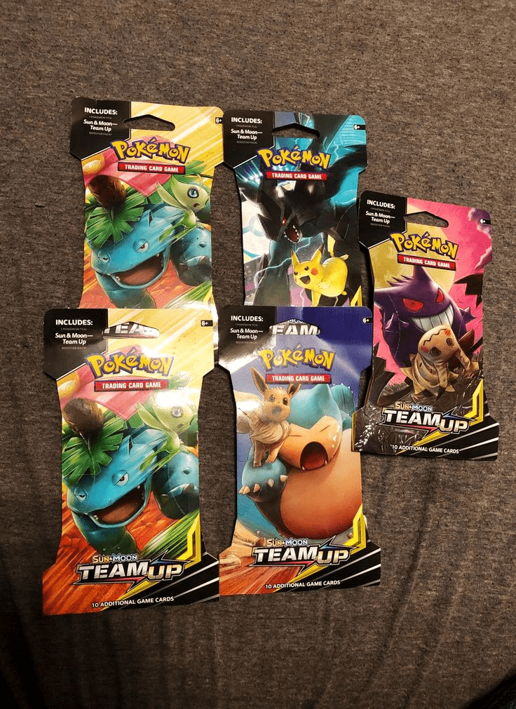 Pokemon cards team up booster box