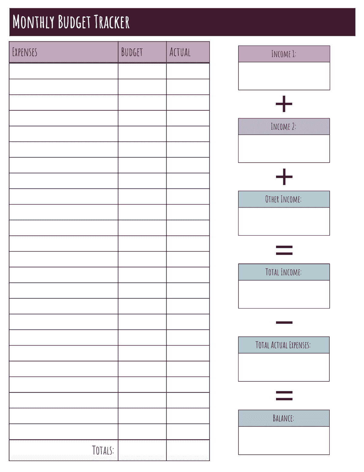 Semi monthly budget template spreadsheet simple