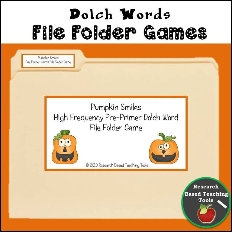 Free printable sight word folders for kindergarten