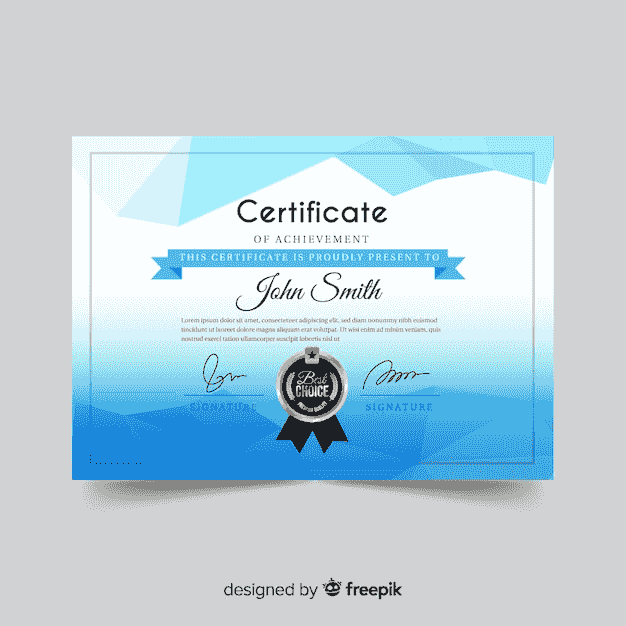 Creative certificate design certificate design backgrou...