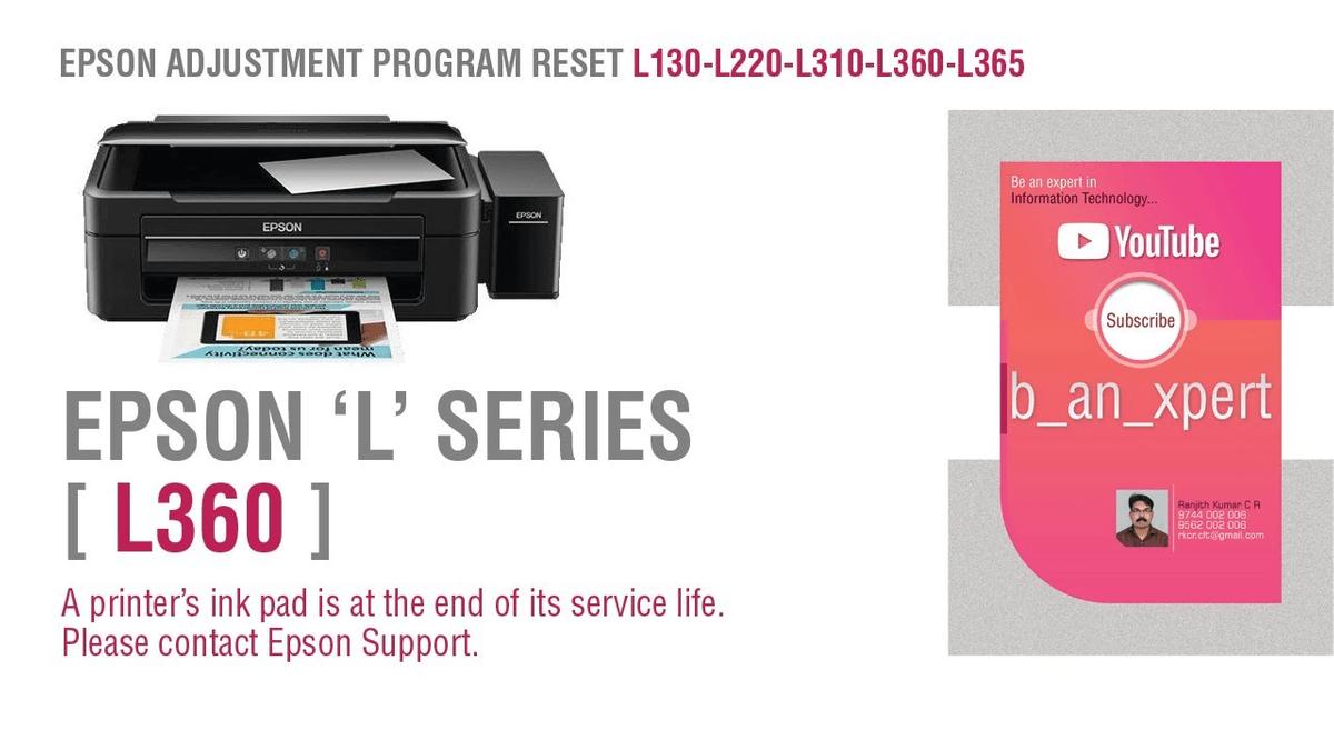 Epson l220 adjustment program password price