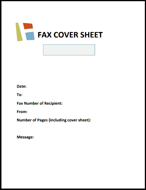 Attention fax cover sheet