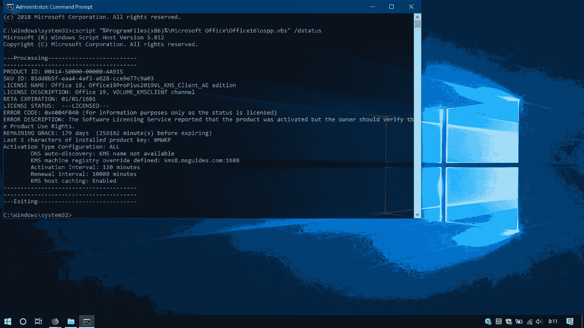 Ms office activator cmd code