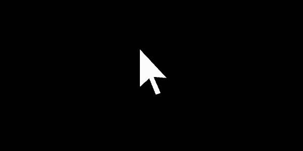 Aesthetic black cursor