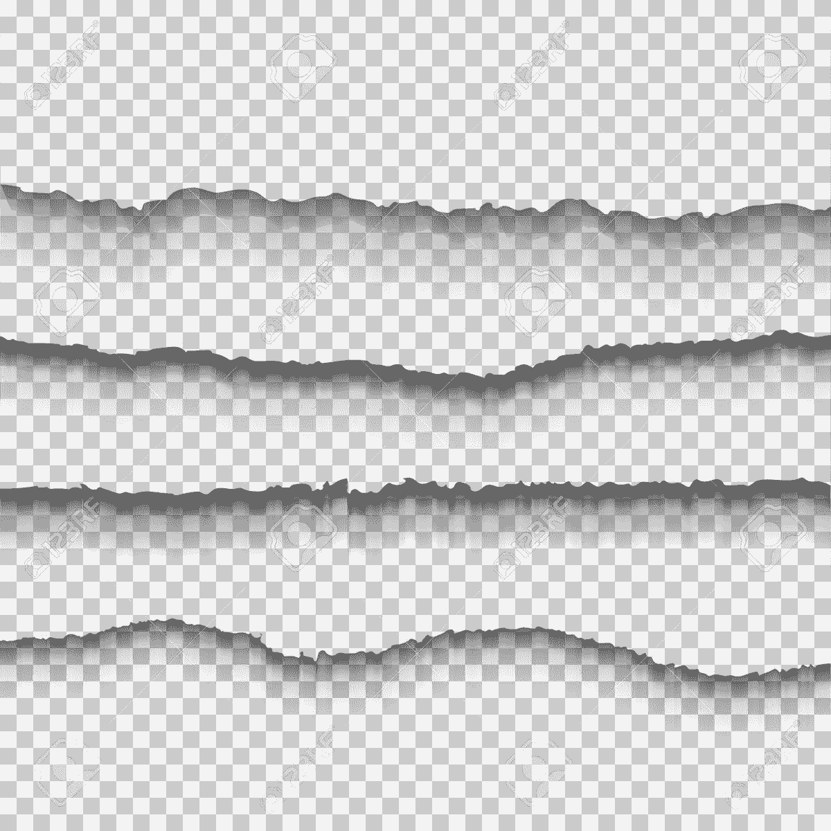 Claws ripping into paper effect photoshop