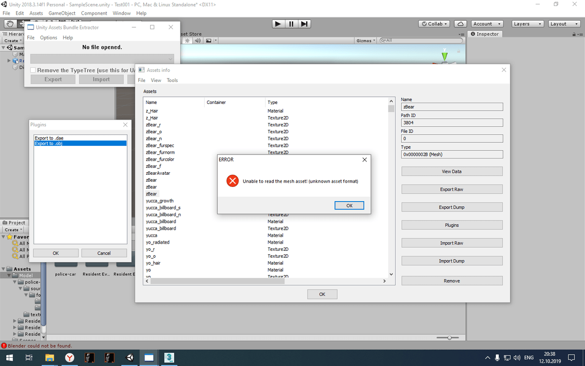 UABE unity assets bundle extractor