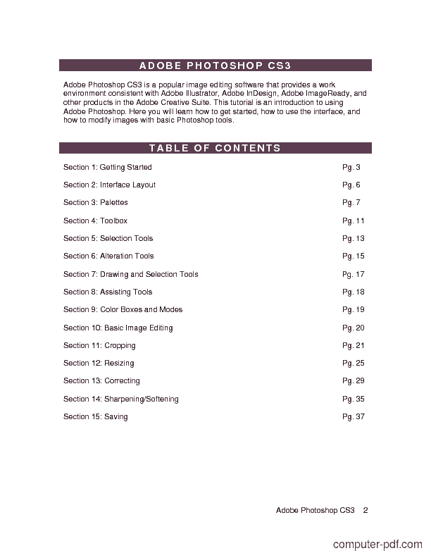 Photoshop 7 shortcut keys pdf in hindi