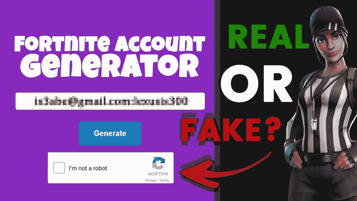 Fortnite account info generator