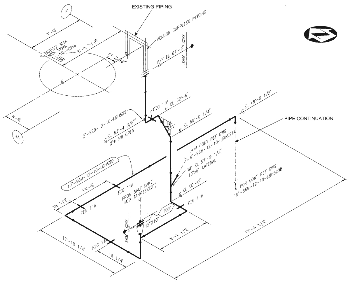 Isometric pipe drawings
