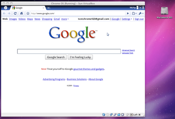 Virtual mac for chrome