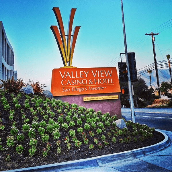 Valley view casino center main entrance