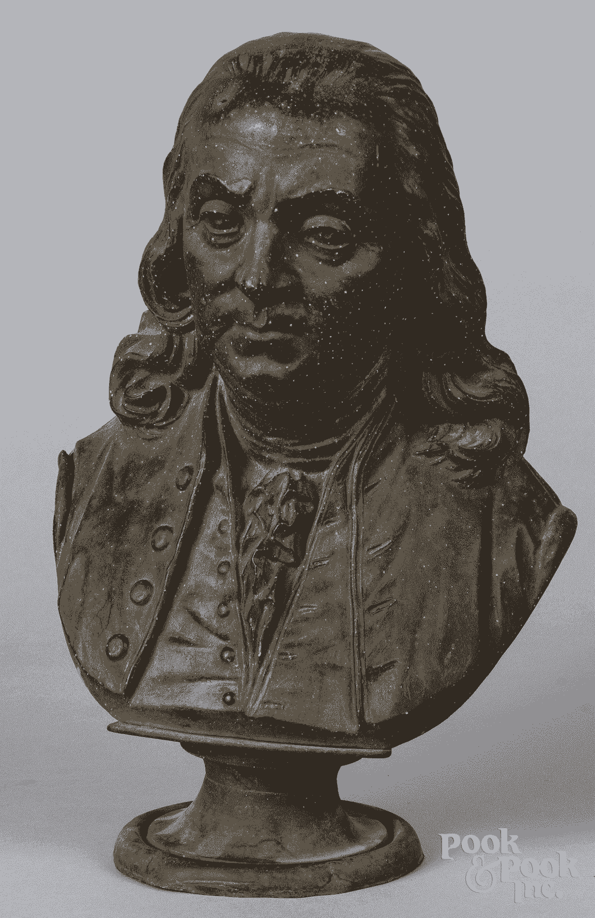Ben franklin bust platic bank