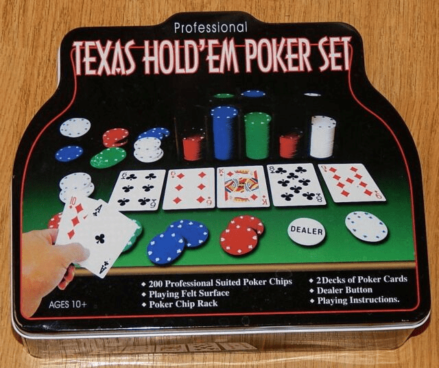 Texas holdem poker set cardinal professional