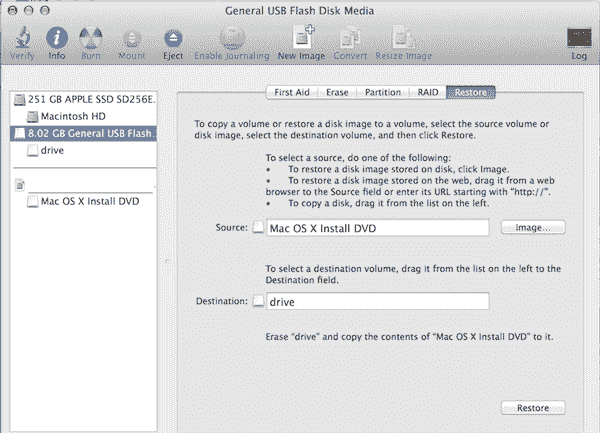 Mac os iso image for usb