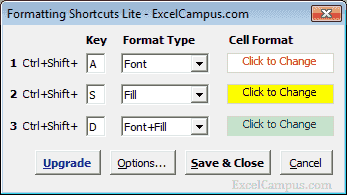 Keyboard shortcut for highlighting in excel mac
