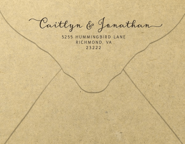 Envelope address template atten